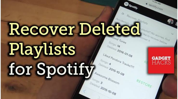 How to Recover Deleted Spotify Playlist